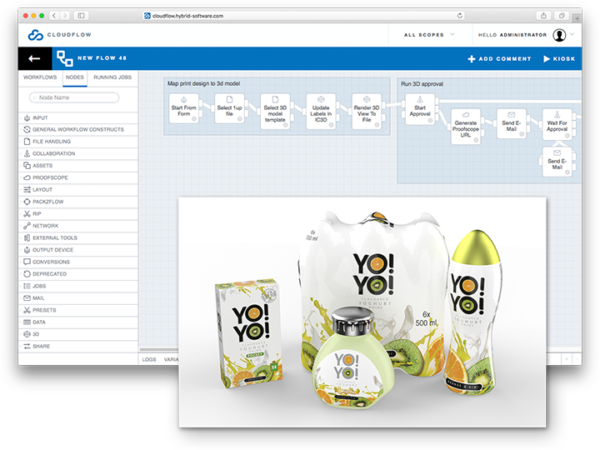 МОДУЛЬ CLOUDFLOW 3D - CLOUDFLOW by HYBRID Software